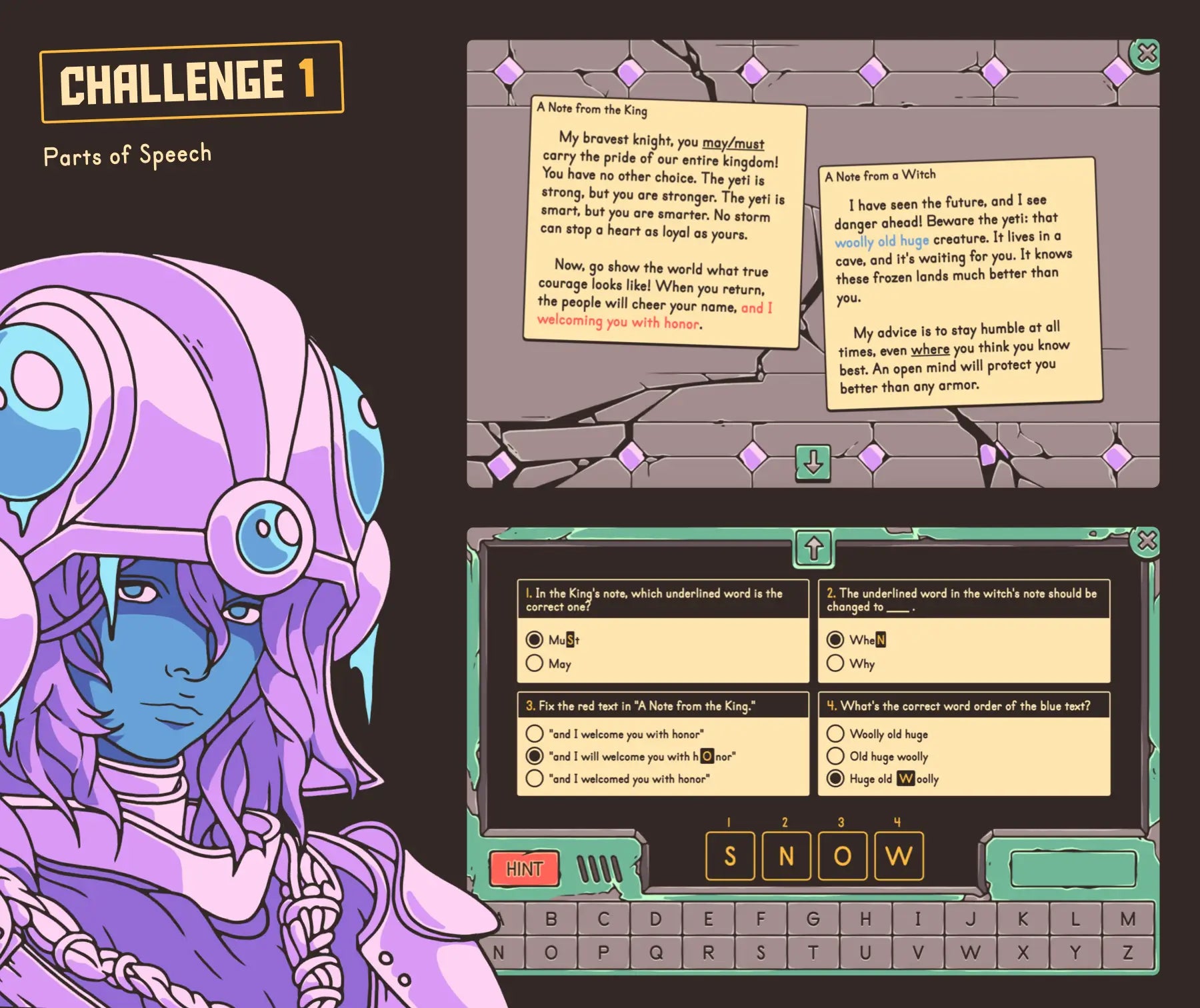 Digital Winter Escape Room for 4th-5th Grade Grammar - Puzzle Punks